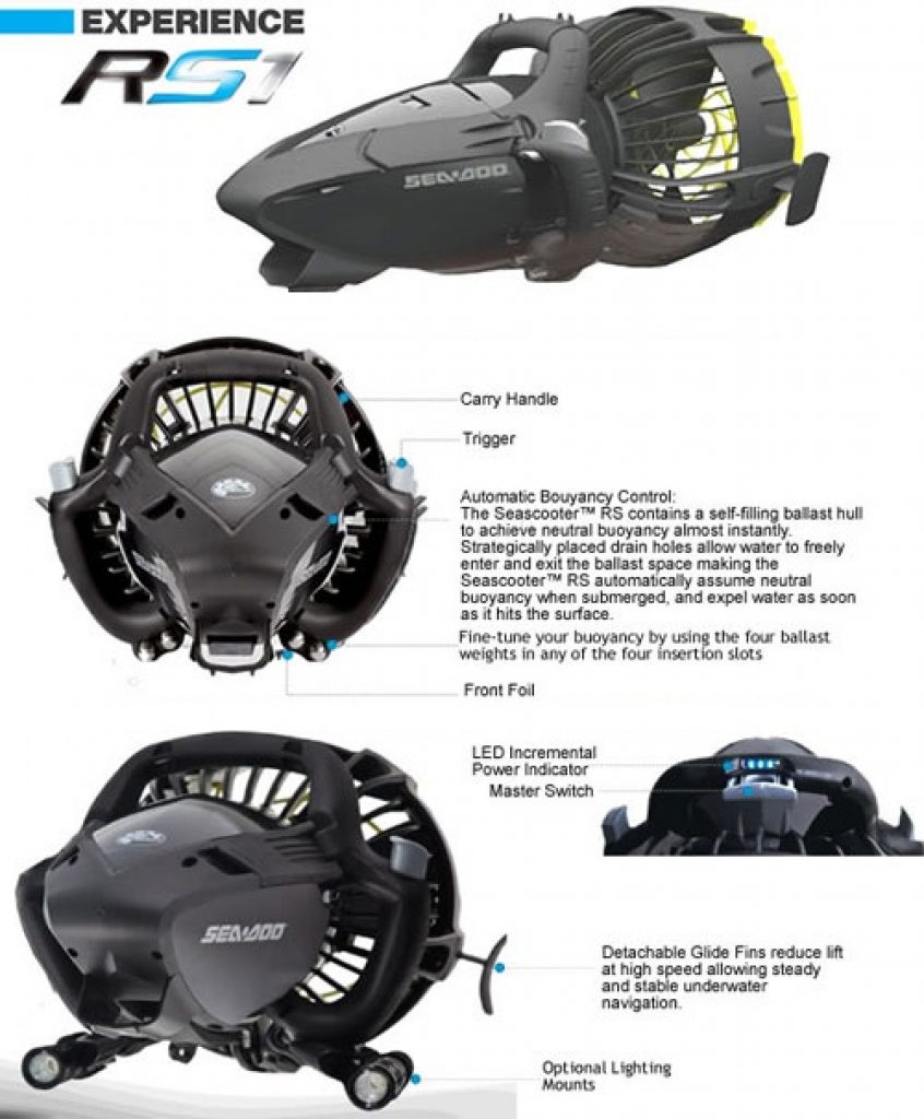 Seadoo Rs1 Underwater Seascooter Dpv Review Underwater Sea Scooters
